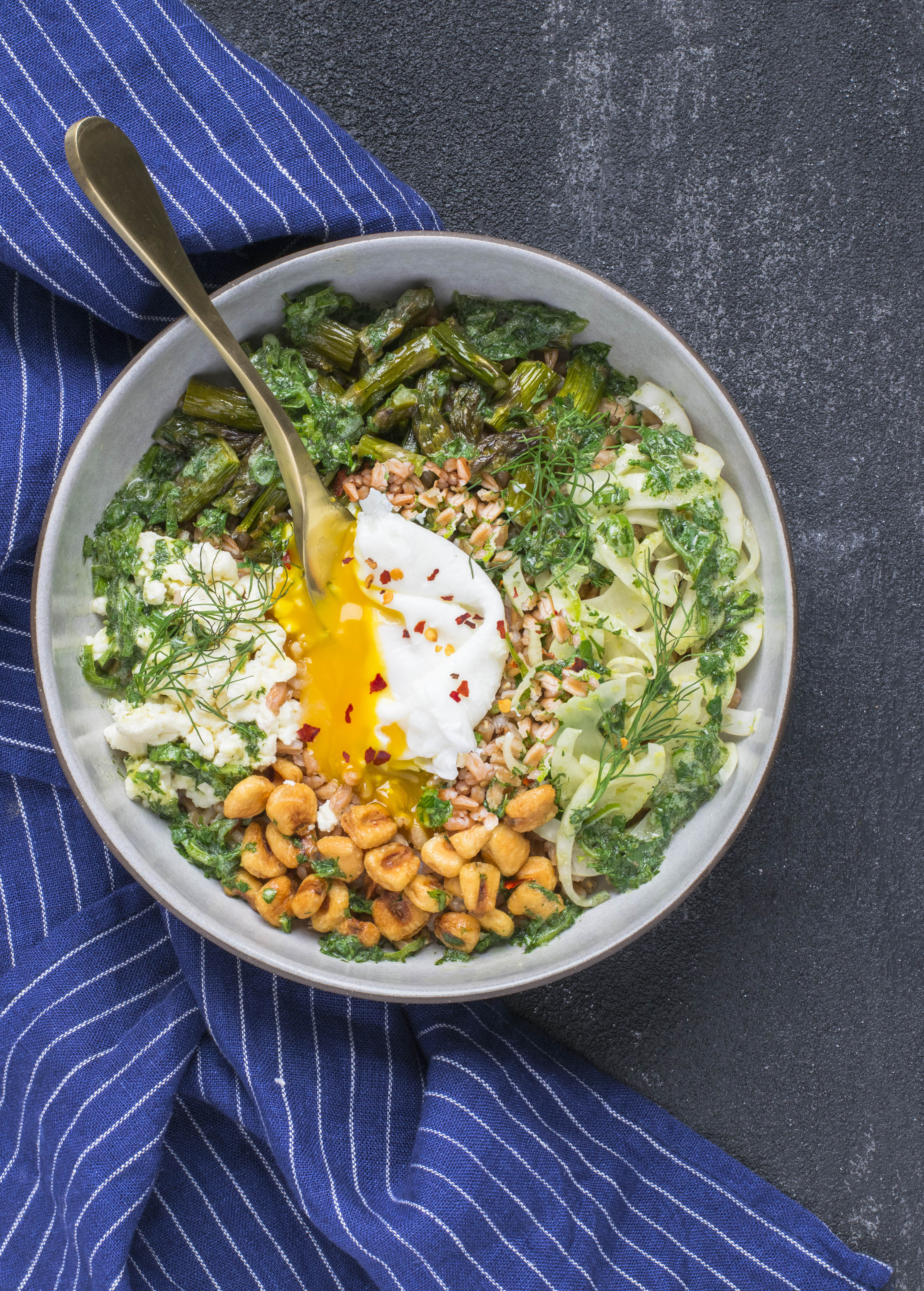 Spring Farro Bowl with Buttermilk Dressing | Video Recipe The Feedfeed