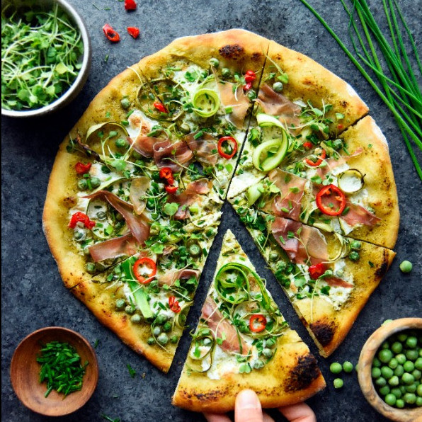 Recipe of the Day: Spring Inspired Pizza by thefeedfeed, | The Feedfeed