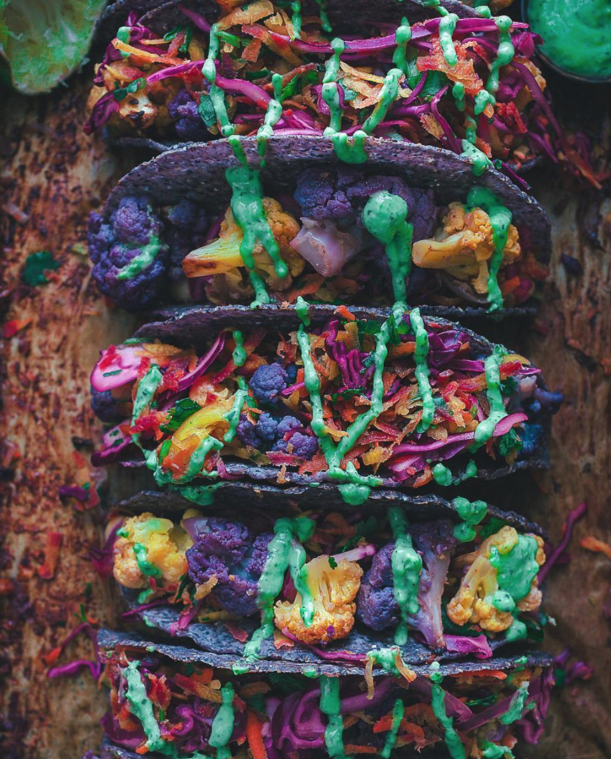 Purple Cauliflower Tacos Recipe | The Feedfeed