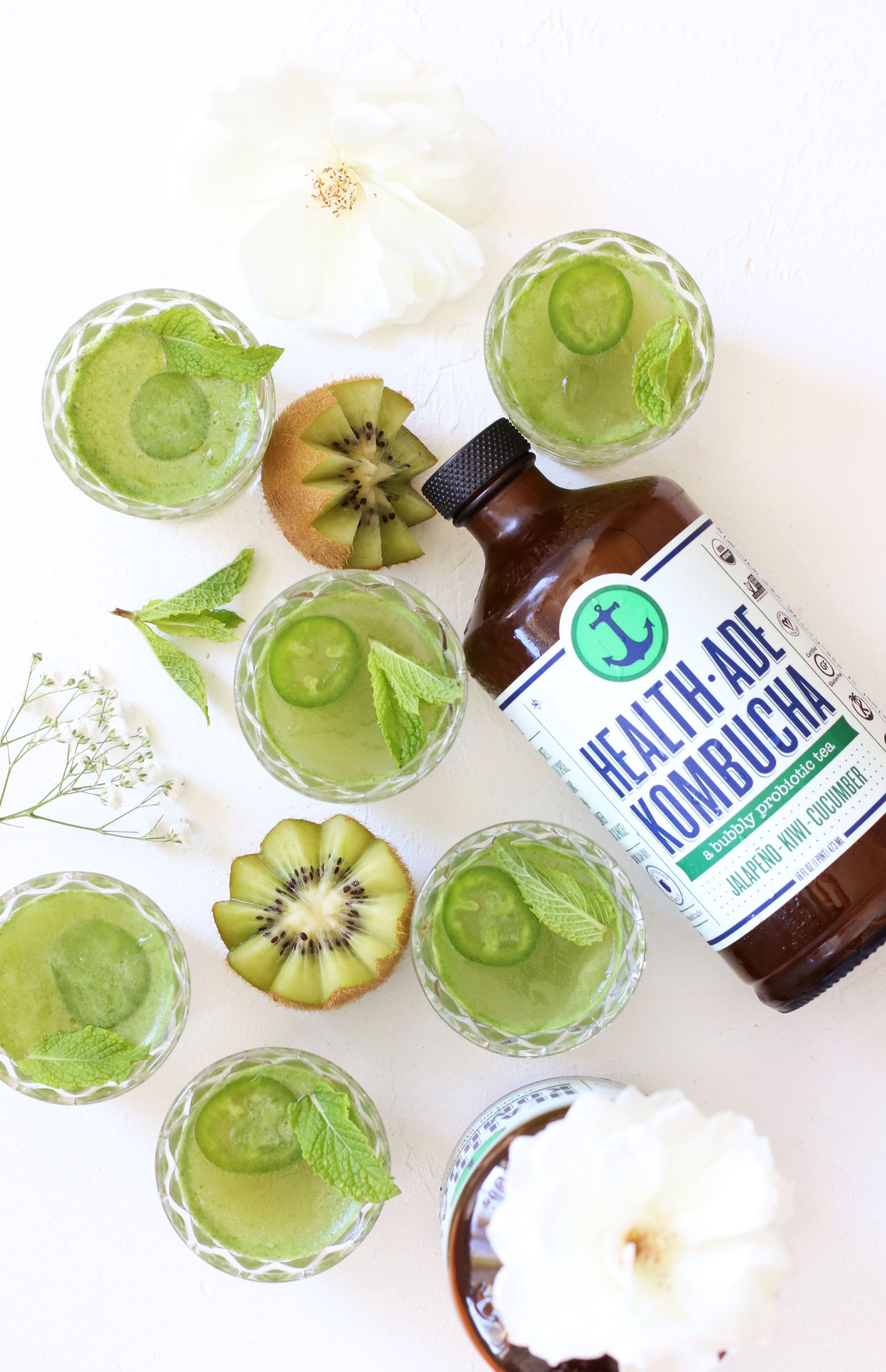 Jalapeño-Kiwi-Cucumber Kombucha Gelatin Shots Recipe | The Feedfeed