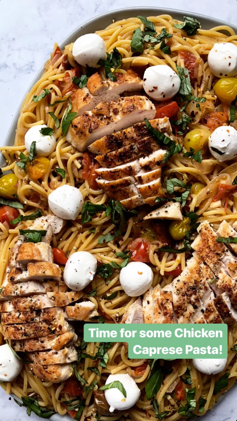 Chicken Caprese One Pot Pasta | Video Recipe The Feedfeed